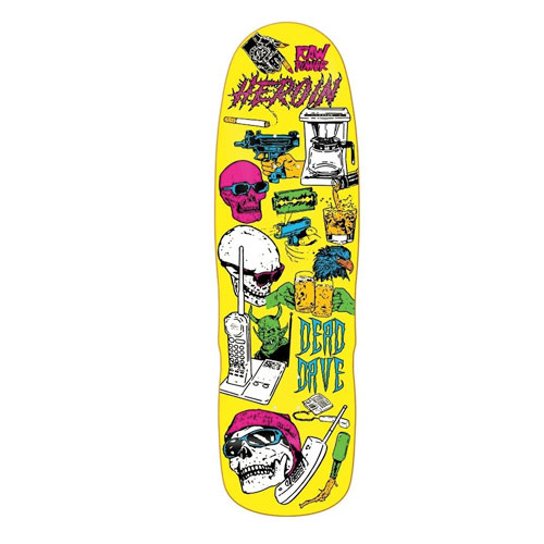 Heroin Skateboards Dead Dave ‘Painted’ 10.1″ Deck – Heroin Skateboards ...
