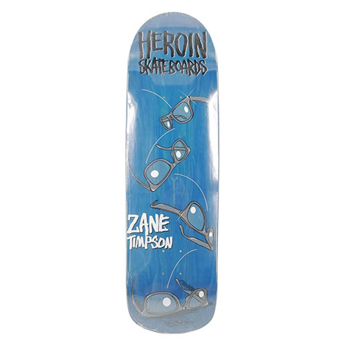 Heroin Skateboards Zane Timpson ‘Glasses’ 9″ Deck – Heroin Skateboards ...